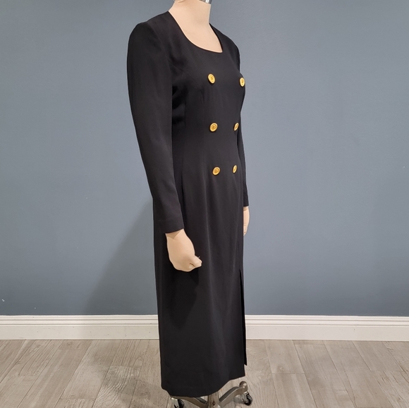 Liz Claiborne | Dresses | Liz Claiborne Black Midi Sheath Military ...